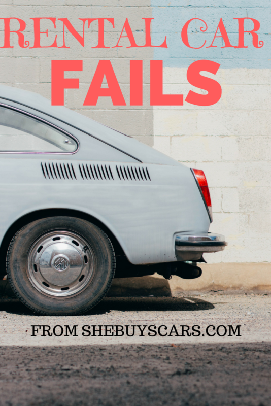 9 Rental Car Epic Fails | A Girls Guide to Cars | Learn from Our Rental ...