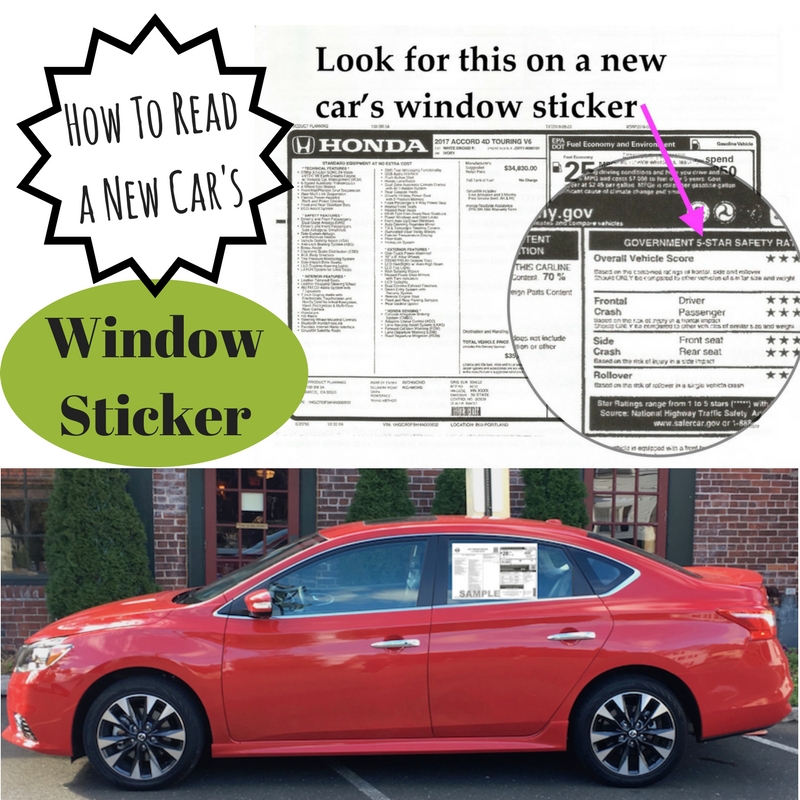 What You Need to Know Is on a Car's Window Sticker | A Girls Guide to ...