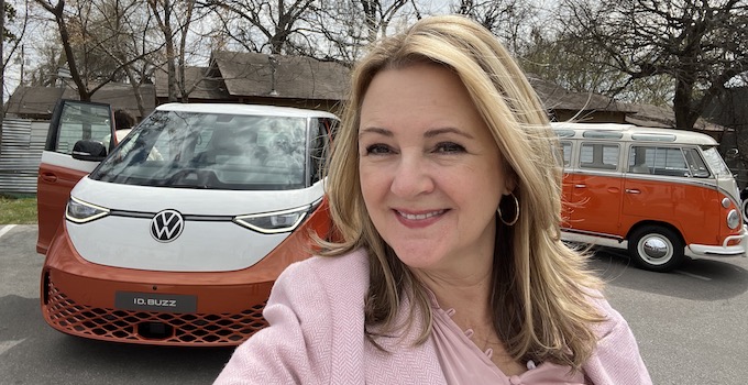 We Went to for a Spin in the VW Electric Van, the ID. Buzz; This is ...