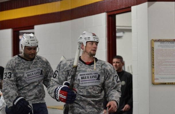 Matt Hendricks Hits the Ice for "Defending the Blue Line" Game ...