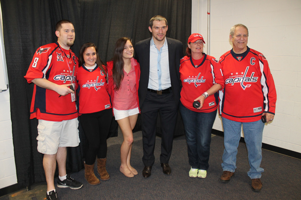 Spring Puck Surprise Winners Meet Alex Ovechkin