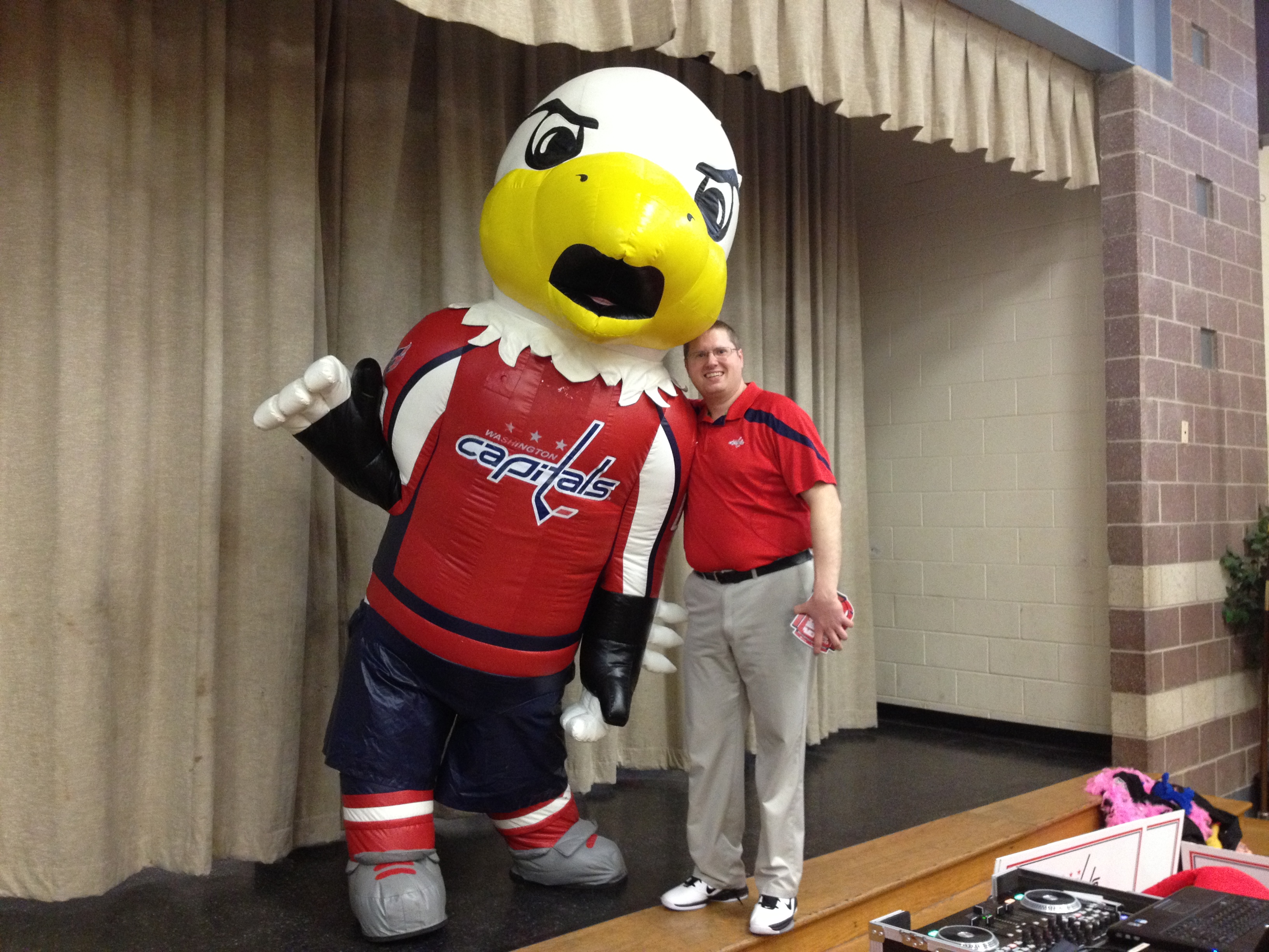 Caps Mascots, DJ Jarrod Teach and Entertain in Silver Spring