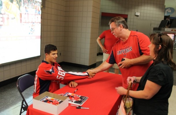 Connor Carrick Hangs With Fans - Capitals Outsider