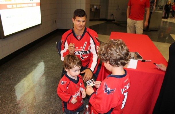 Connor Carrick Hangs With Fans - Capitals Outsider