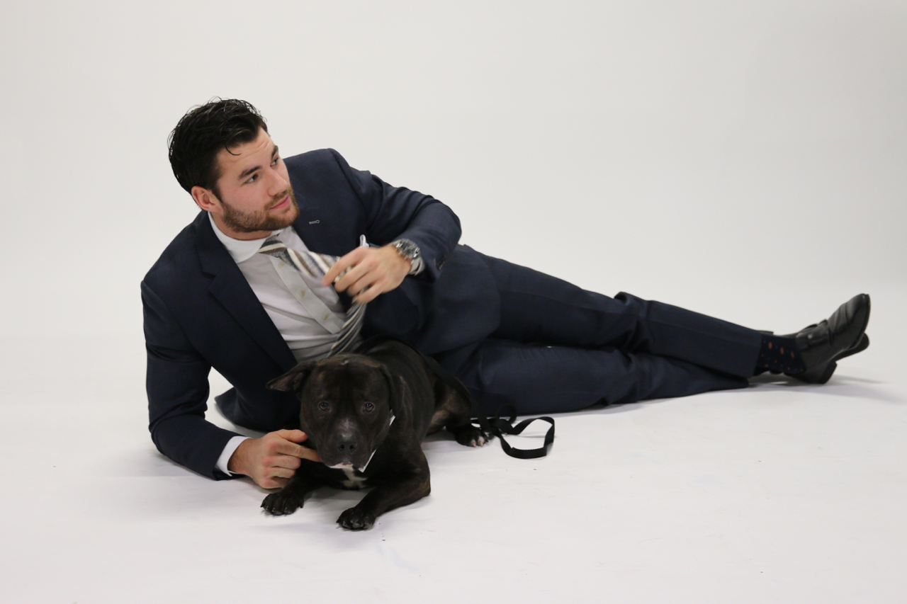 Way More Photos of Tom Wilson Posing With a Dog