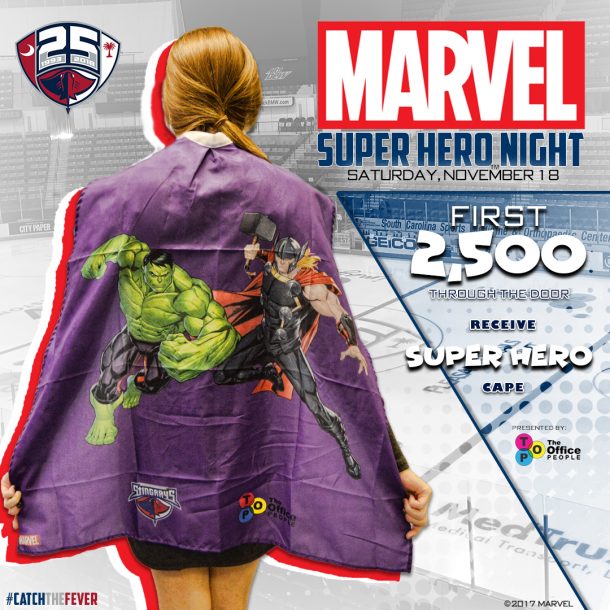 Stingrays to Wear Incredible Hulk Jerseys