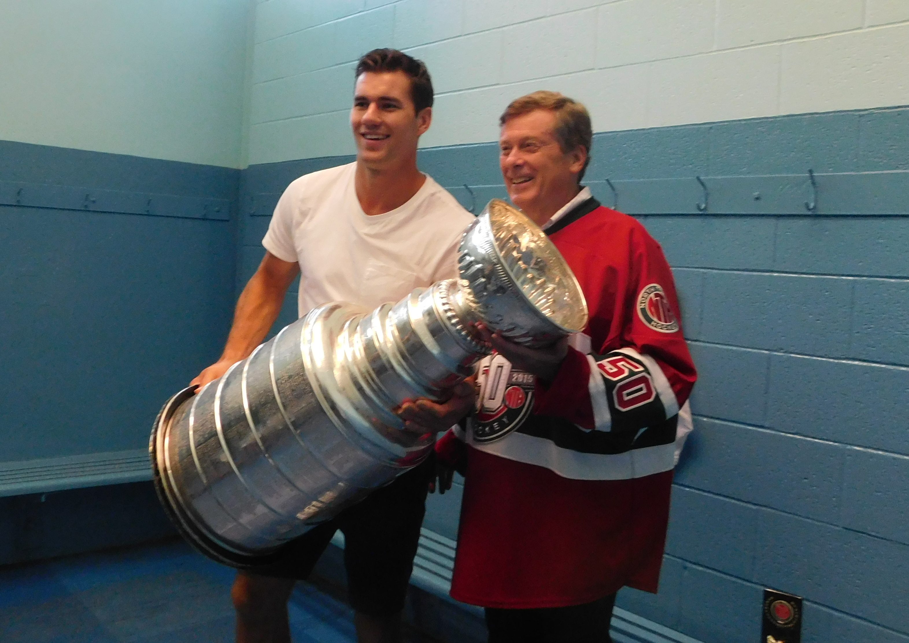Tom Wilson Brings Stanley Cup to His Childhood Rink