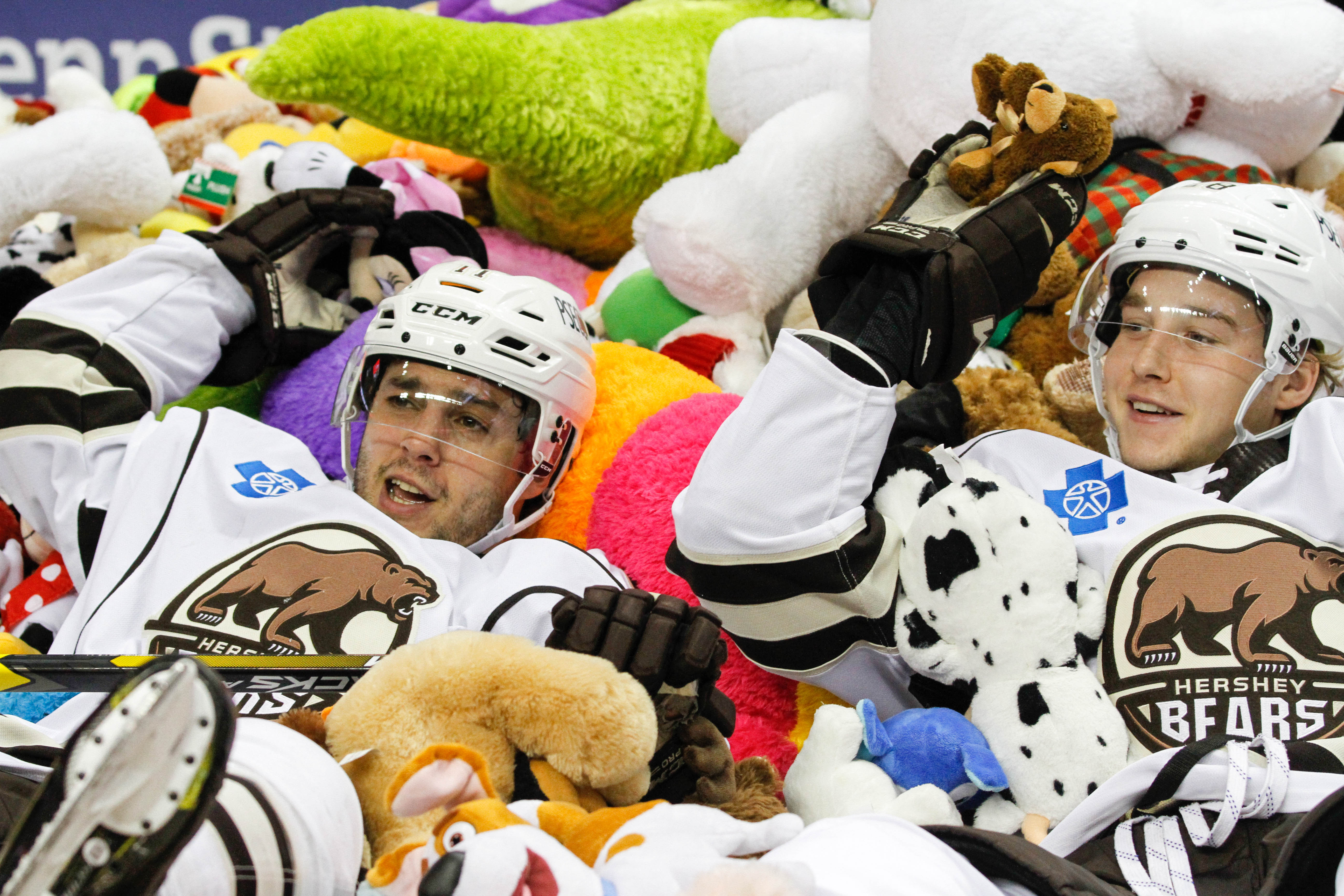 Photos Of Record-Setting Teddy Bear Toss at Hershey Bears Game