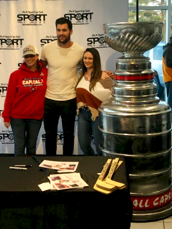 The Caps Jeep and the Giant Stanley Cup