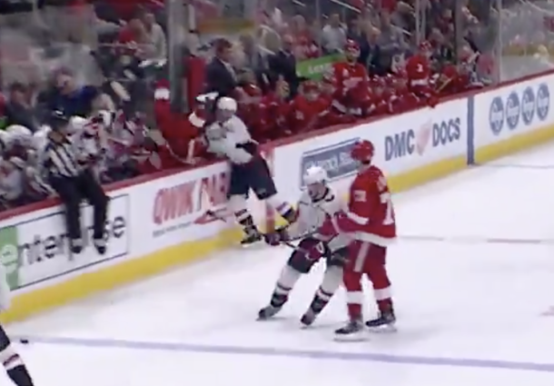 Mike Green Checked into Caps Bench