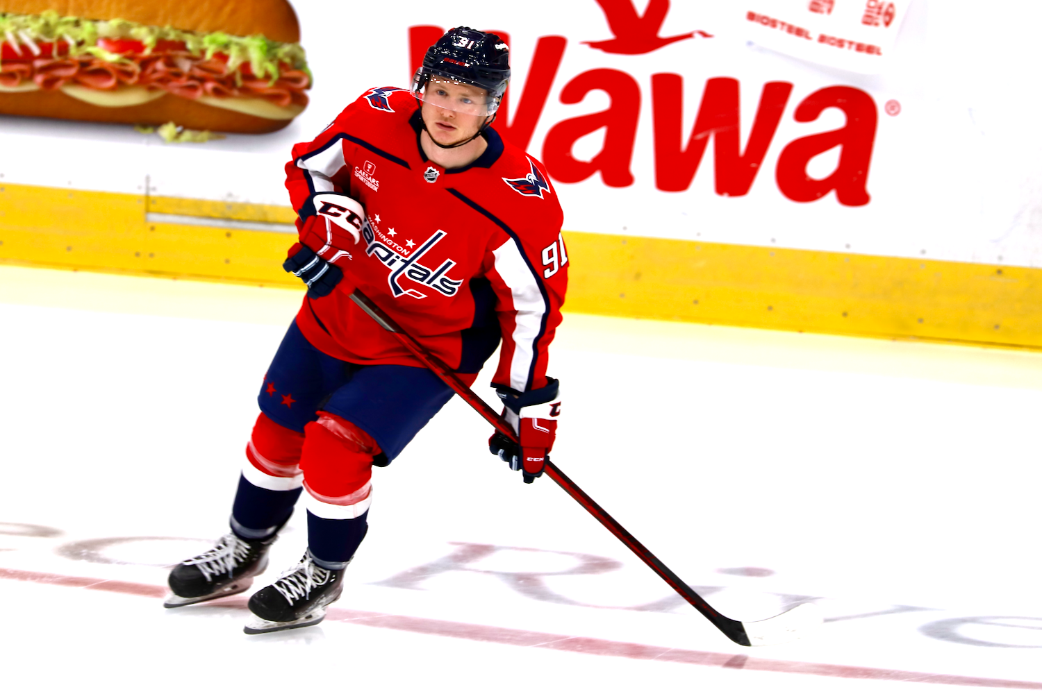 Joe Snively Shines, But Caps Fall to Hurricanes