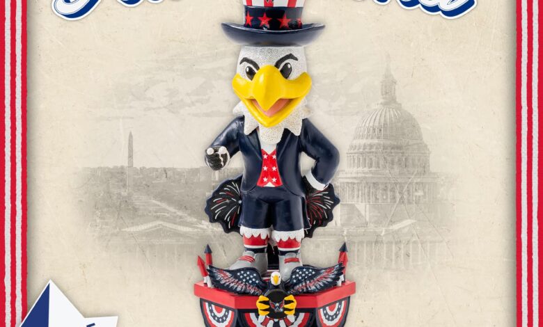 Capitals Americana Slapshot Bobblehead!