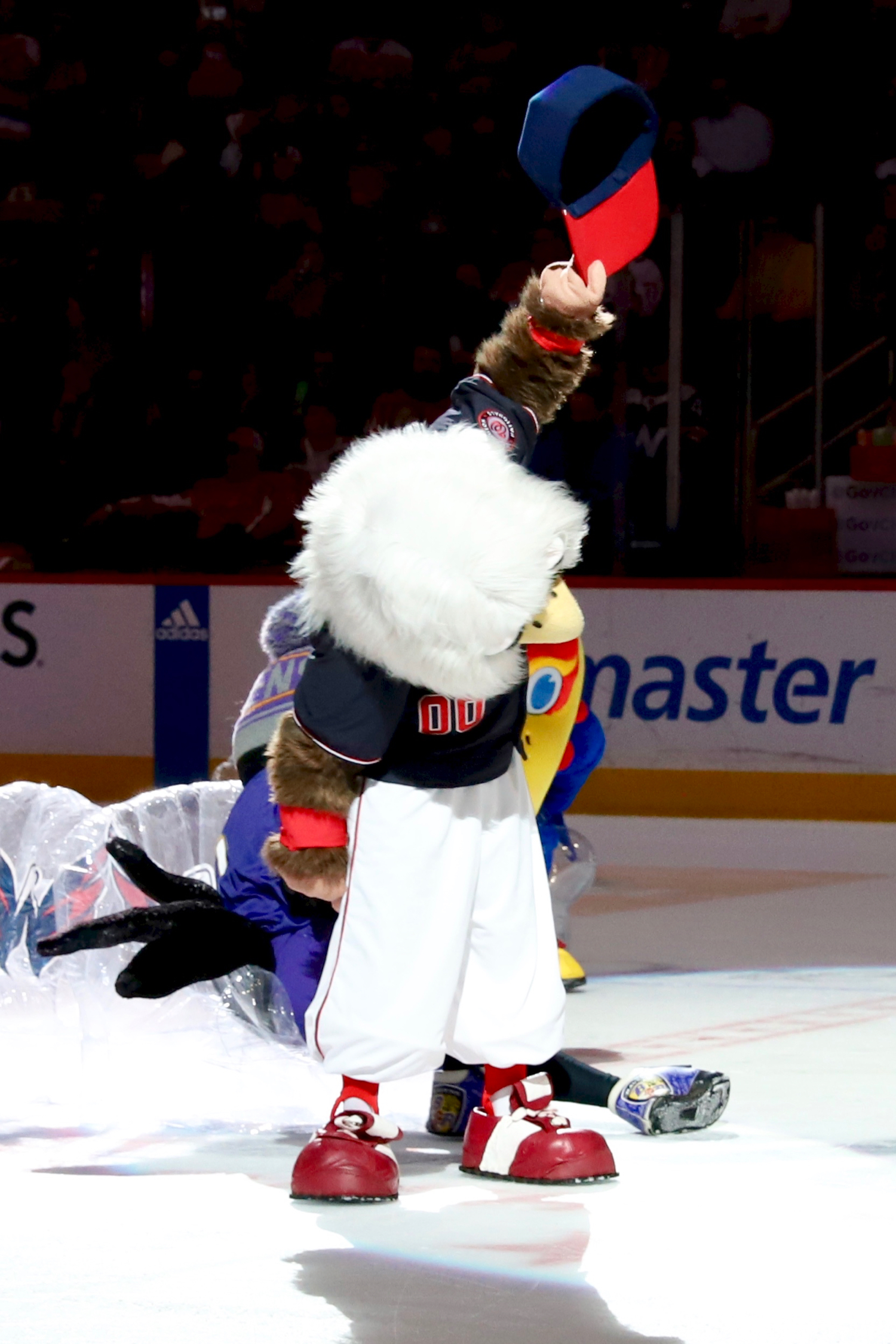 Slapshot Wins Mascot Musical Chairs
