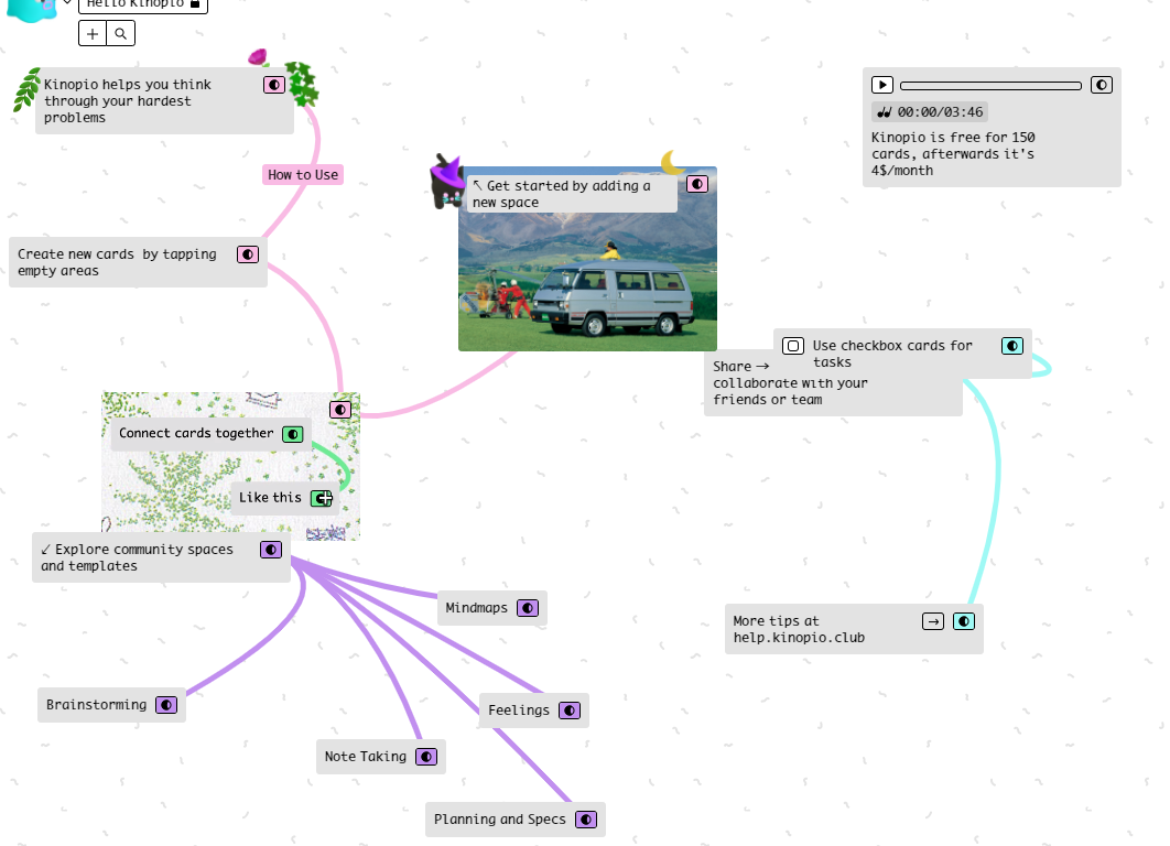 Non Linear Tools – Kinopio