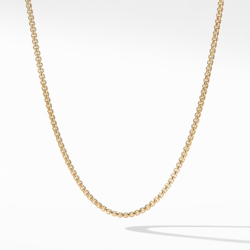 Box Chain Necklace in 18K Yellow Gold - Mednikow