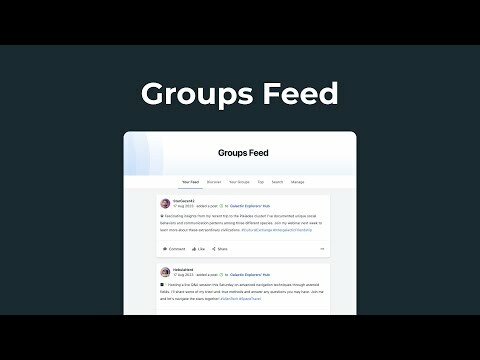 How to create a Groups Feed page in UNA 13.1